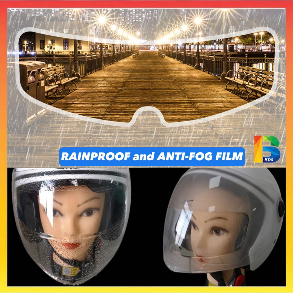 HELMET ANTI RAIN FOG FILM Motorcycle Anti Rain Fog Film Helmet ...