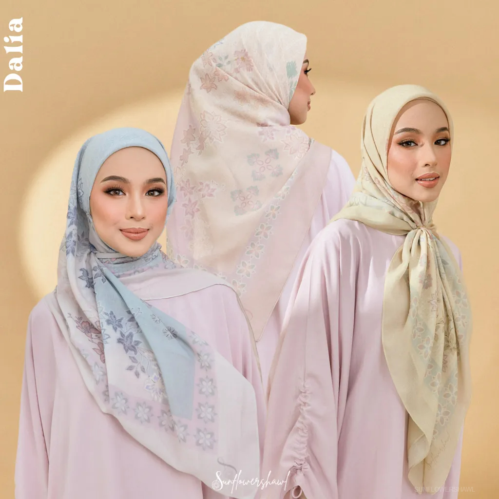 DALIA SQUARE SERIES (Cotton Puff) | Shopee Malaysia