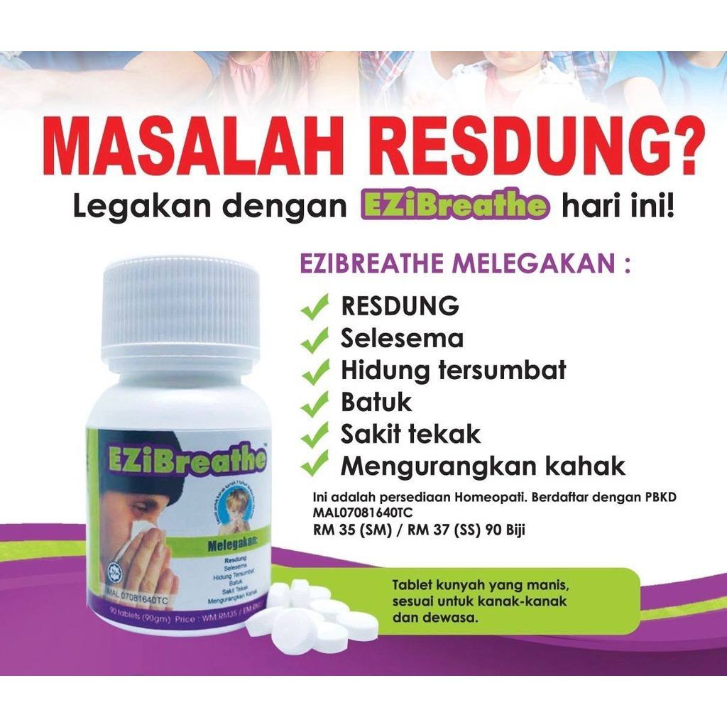 EZIBREATHE KAPSUL RESDUNG (90 TABLES) | Shopee Malaysia