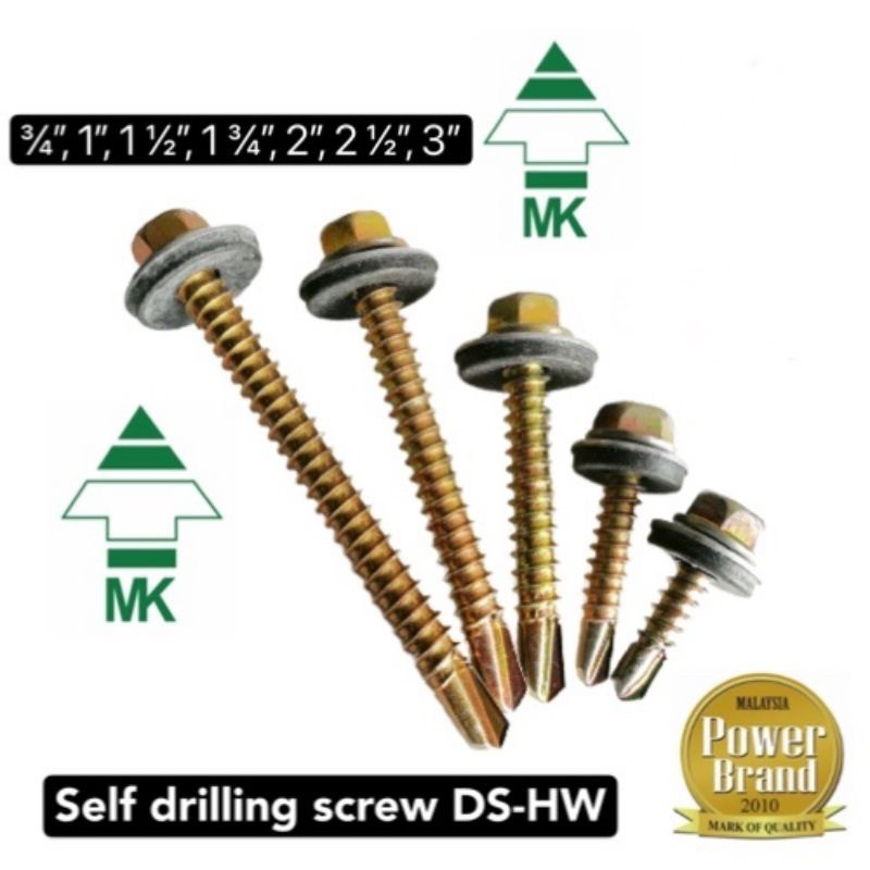 [MK Brand] Self drilling screw DS-HW 520 525 640 645 650 665 675 Awning ...