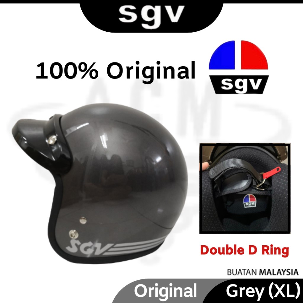 SGV Helmet L XL 100% Original Topi Keledar Motor SGV99 SGV62 SGV 99 62 ...