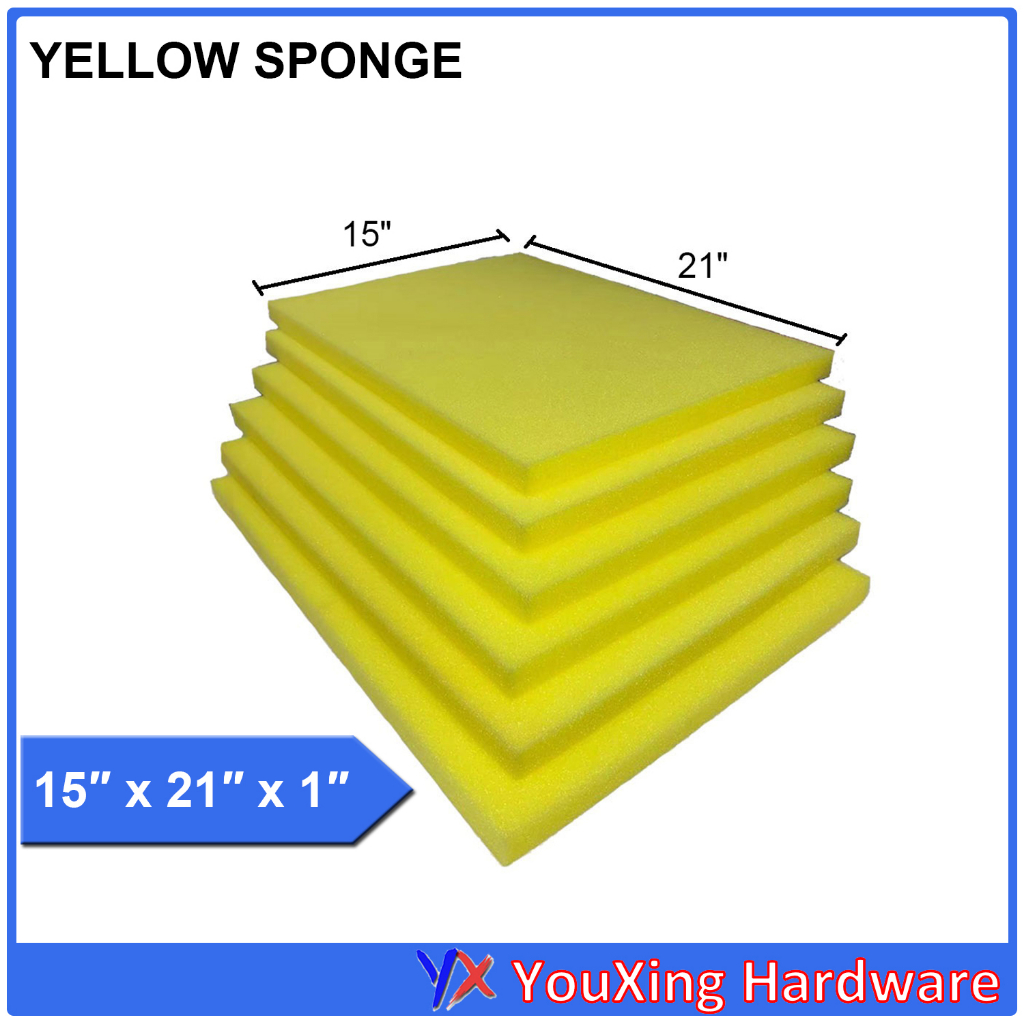 YELLOW SPONGE 21" X 15" / SPAN KUNING (1PC) | Shopee Malaysia