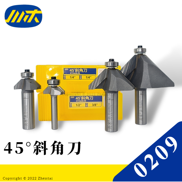 【SANMU / 川木刃刀】45° Chamfer Bit 45°斜角刀 Router Bits / Trimming 0209 ...
