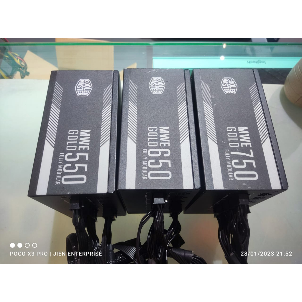 Cooler Master MWE Gold 550 650 750 850 Full Modular Power Supply Units ...