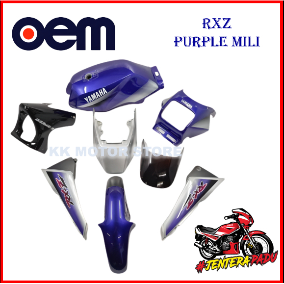 (100% OEM !!!) COVERSET RXZ BOSS OEM PURPLE MILI (FULL TANAM) | Shopee ...