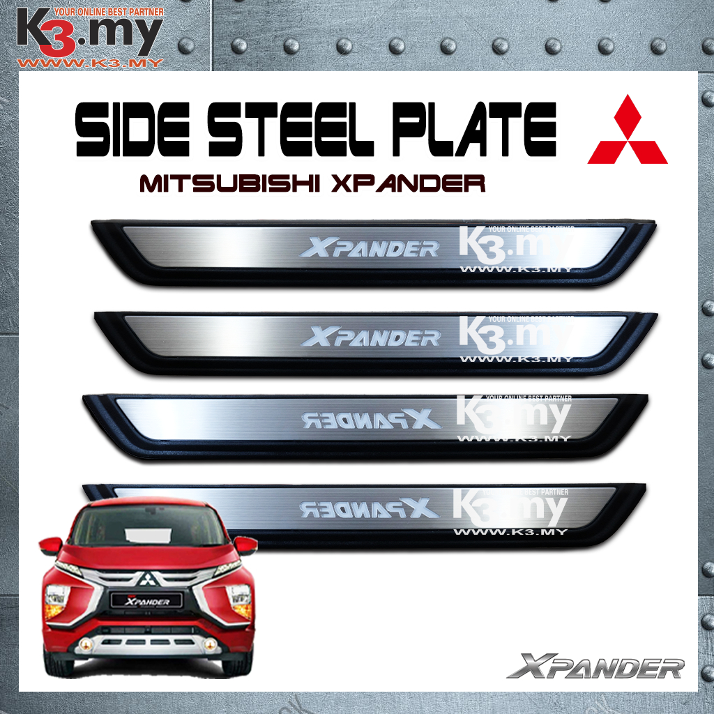 Mitsubishi Xpander Scuff Plate Foot Door Side Sill Step With LED (4pcs ...
