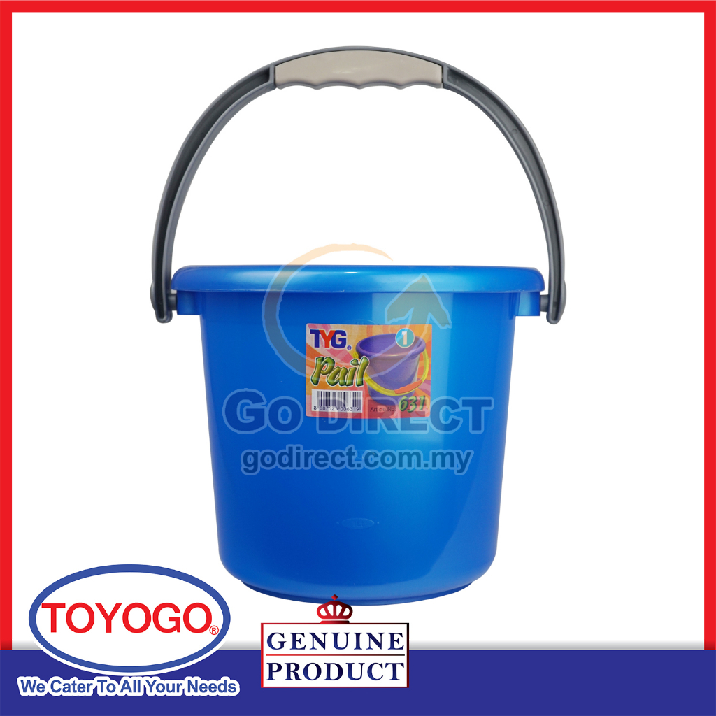 2 X TOYOGO 4.5L Small Handy Water Pail (631) Water Storage Handy Cover ...