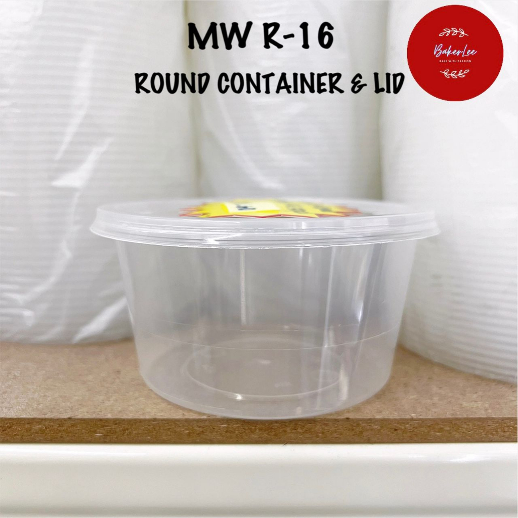 (50PCS/PACK) MW R-16 ROUND CONTAINER AND LID | Shopee Malaysia