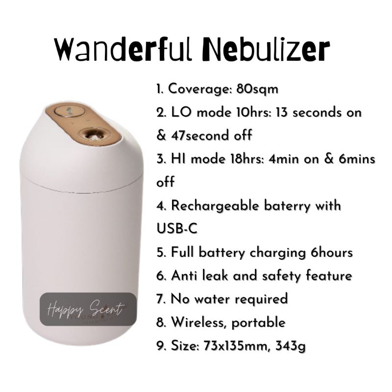 YLs Young-Livings Wanderful Nebulizer Diffuser(Lilac) Free 5ml ...