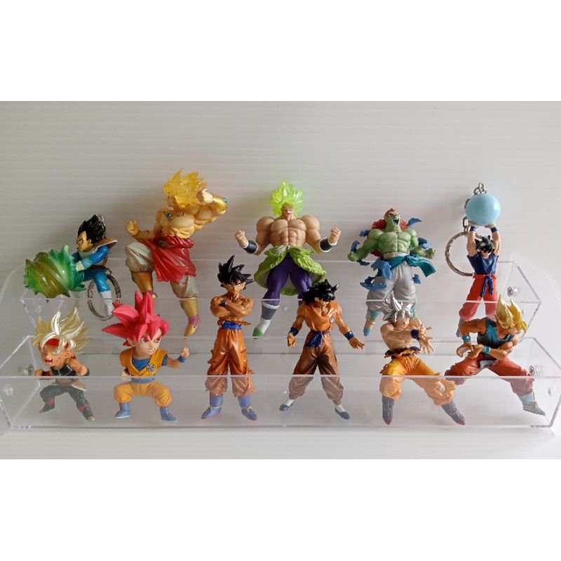 Dragon Ball Z DBZ Keychain SS SSG Goku Yamcha Broly Vegeta NO Stand ...