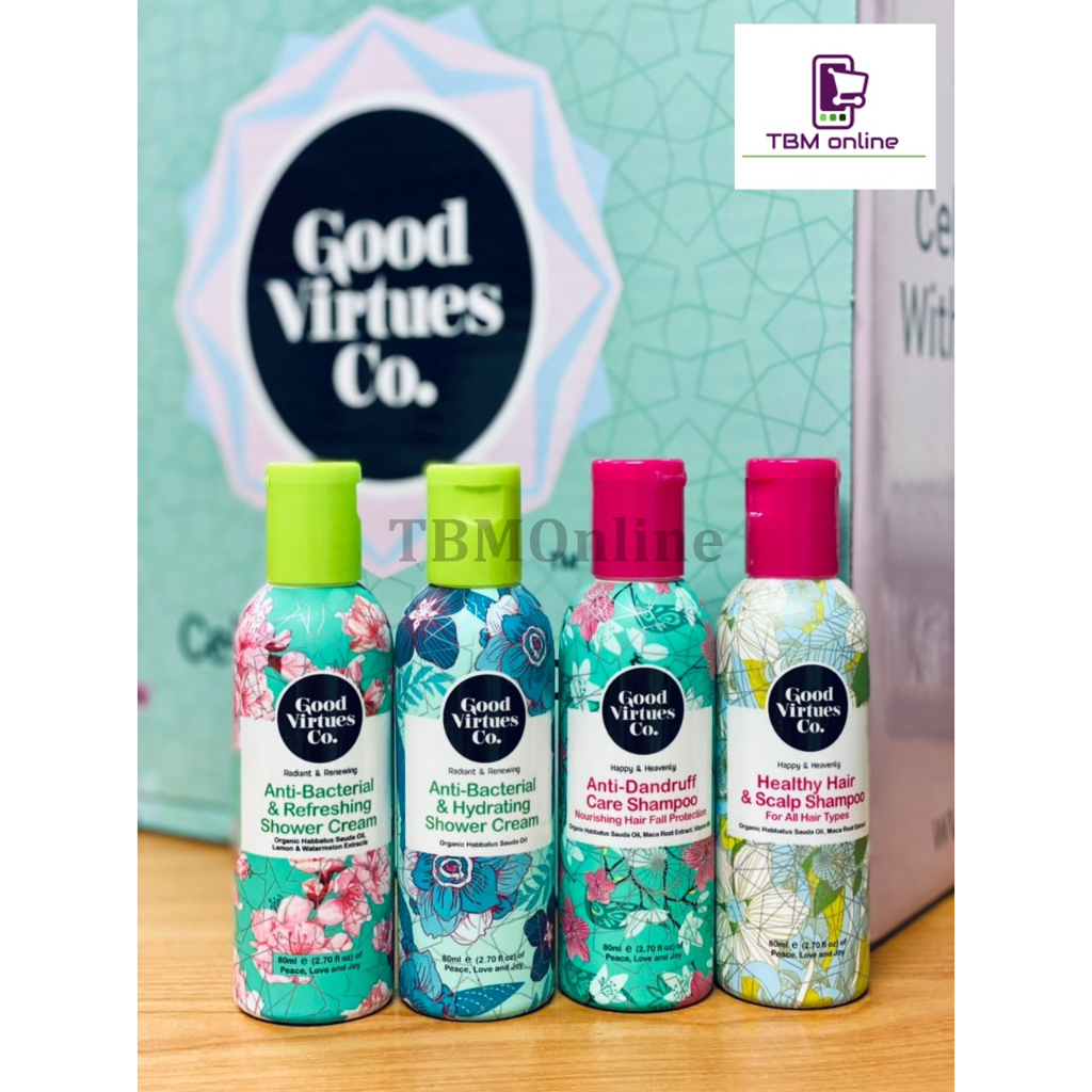 Good Virtues Co.[GVC] Travel Pack Size Shower Cream & Shampoo 80ml ...