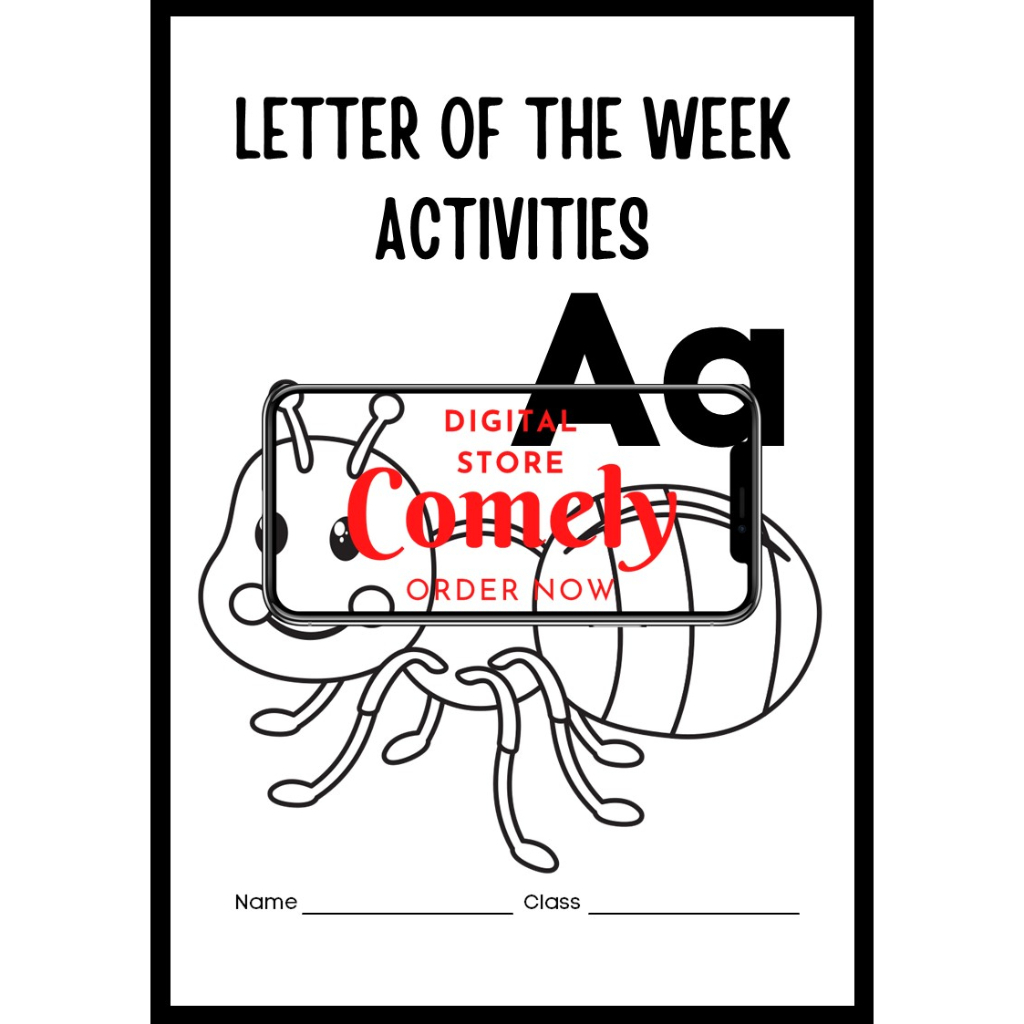 PRESCHOOL WORKSHEET [EDITABEL] Alphabet Activity Pages Letter Aa ...