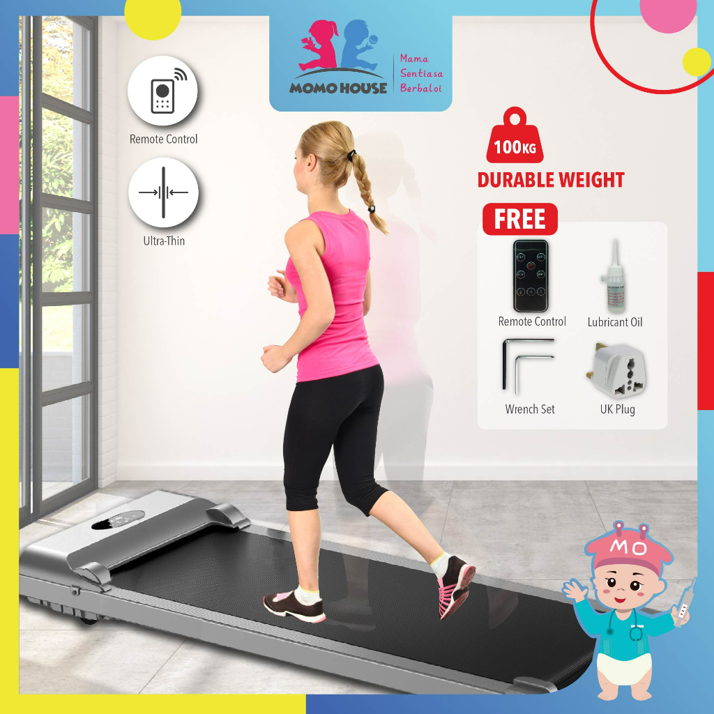 Mesin Lari Exercise Jogging Manual Treadmill Walking Pad Walking ...