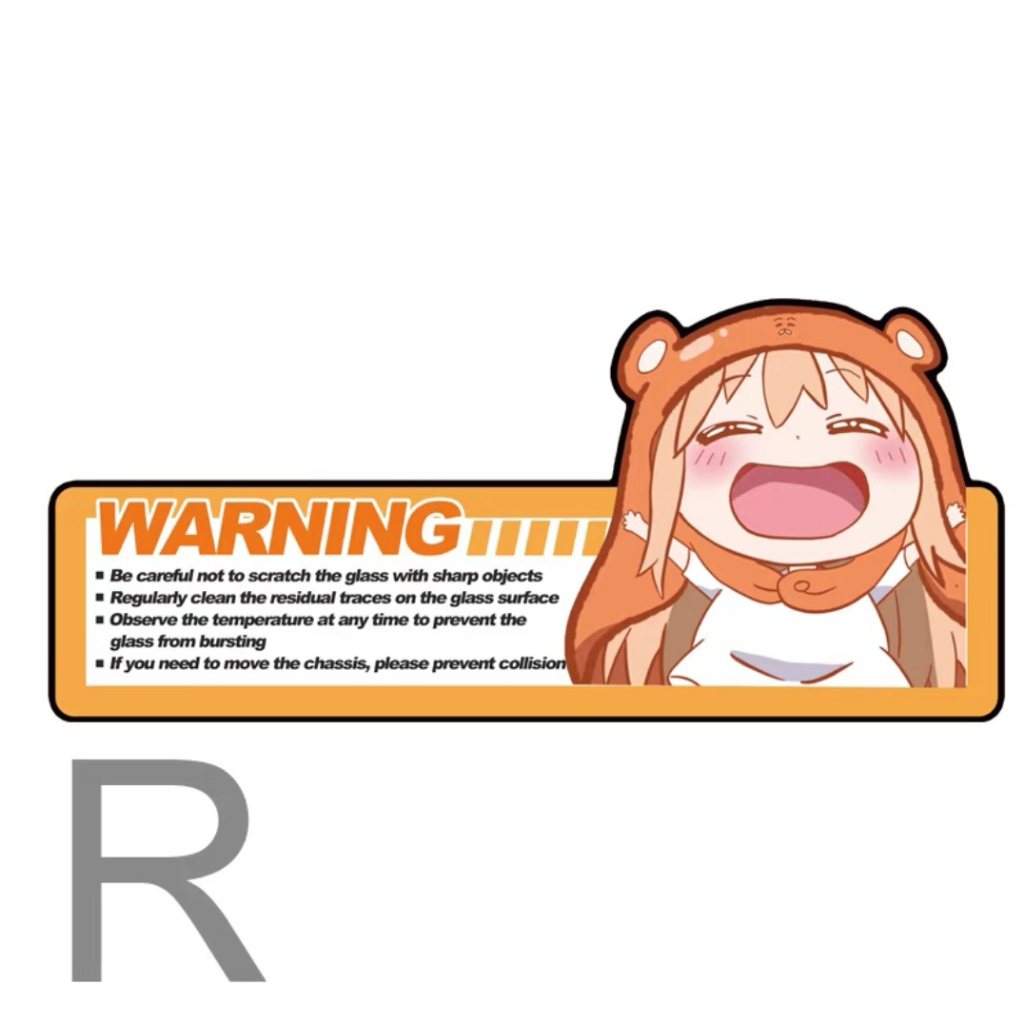 Shirakami Fubuki Hololive Vtuber Computer PC Case Sticker Transparent ...