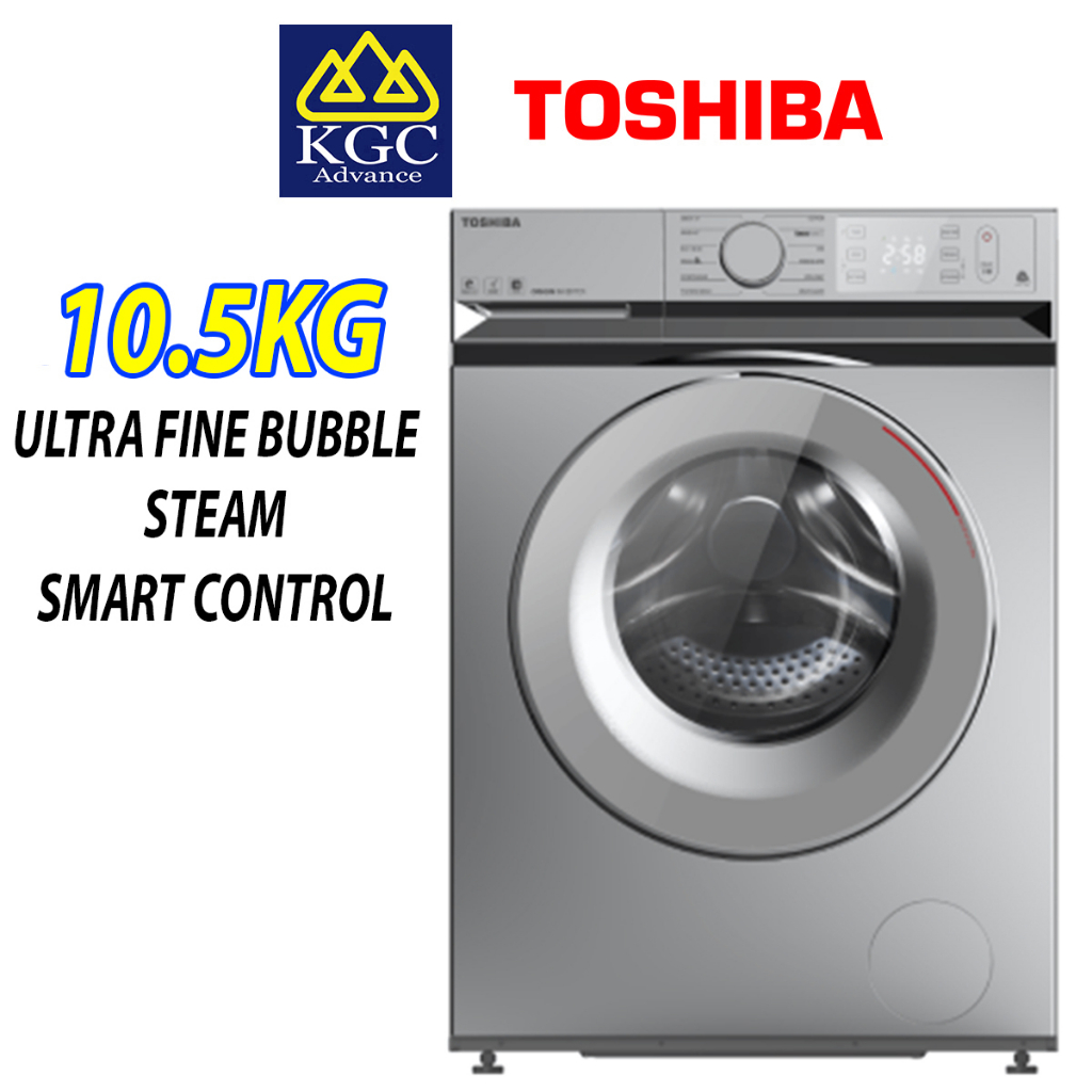 [Free Ship] Toshiba 10.5KG FRONT LOAD WASHER TW-BL115A2M(SS) Deep Clean Matters Washing Machine ...