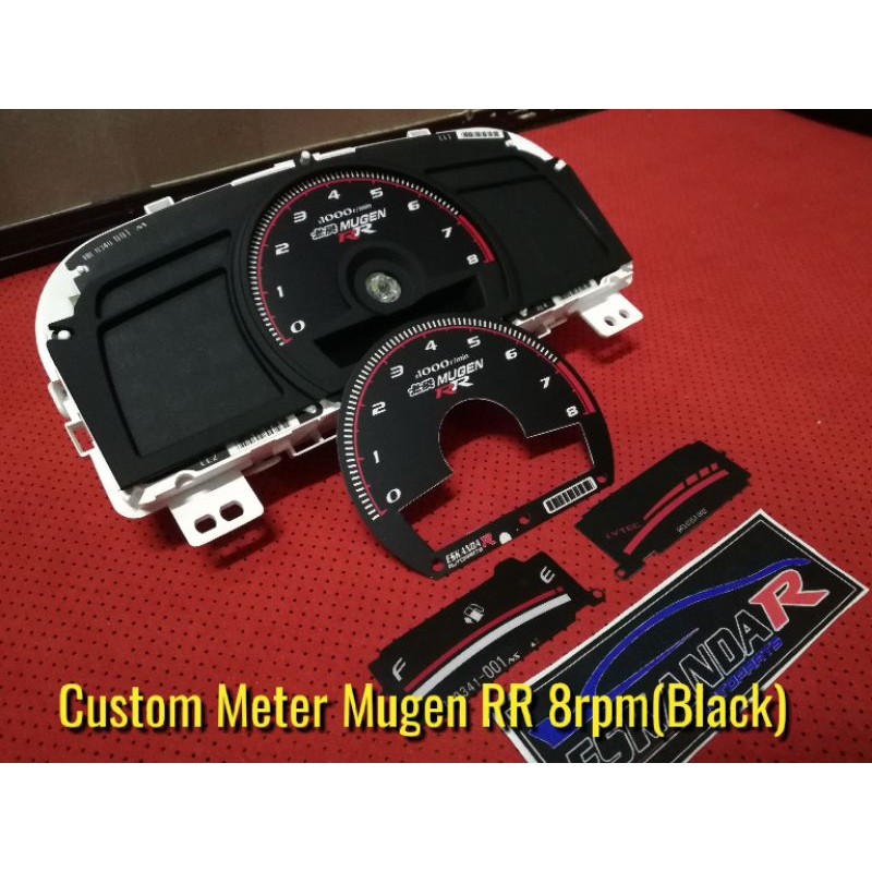 Set Custom Meter Mugen RR for Honda Civic FD(Matte Black) | Shopee Malaysia