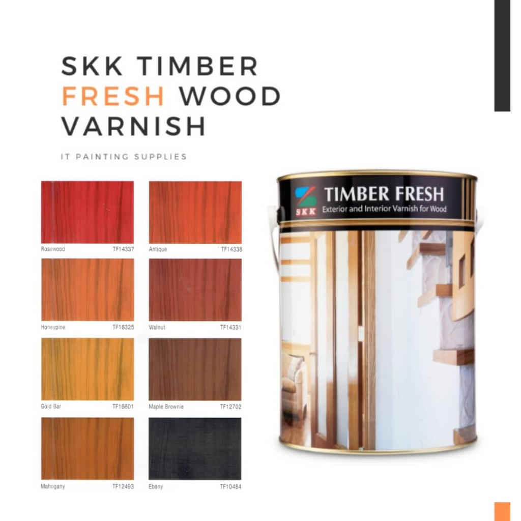 1l SKK Timber Fresh (Exterior & Interior Varnish For Wood) 1L SKK ...