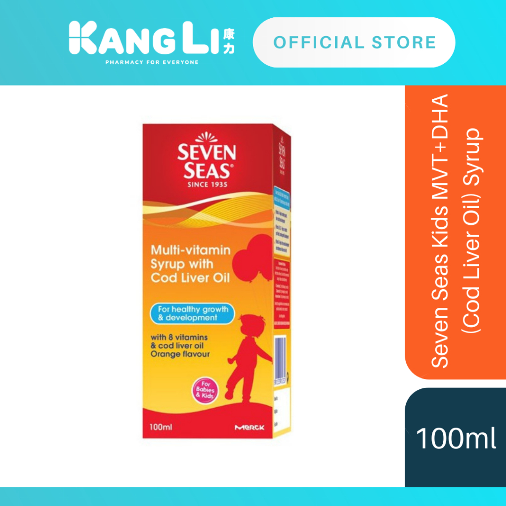 Seven Seas Kids MVT+DHA (Cod Liver Oil) Syr 100ml (EXP: 6/2023 ...