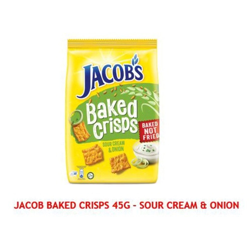 JACOBS BAKED CRISPS SOUR CREAM & ONION 45G | Shopee Malaysia
