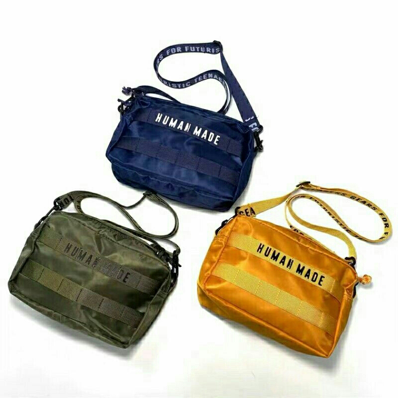 HUMAN MADE A bathing ape Bape Aape Chest Waist Sling bag Porch Pouch ...