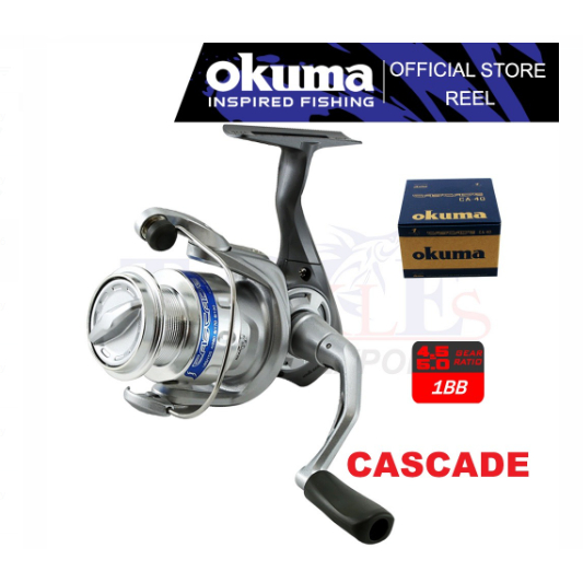 Okuma Cascade Spinning Reel 1BB Fishing Reel Max Drag 3-12kg | Shopee ...