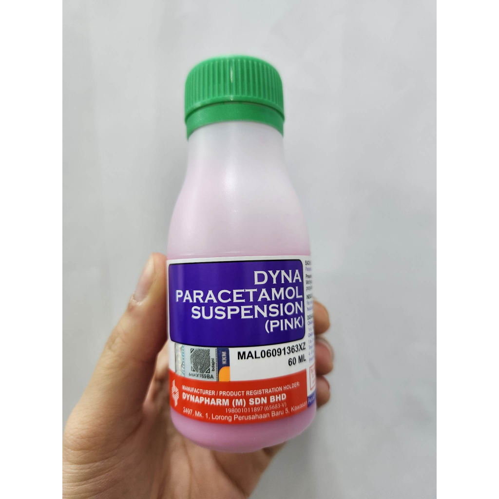 Dyna Paracetamol Suspension (Pink) 250mg 60ml | Shopee Malaysia