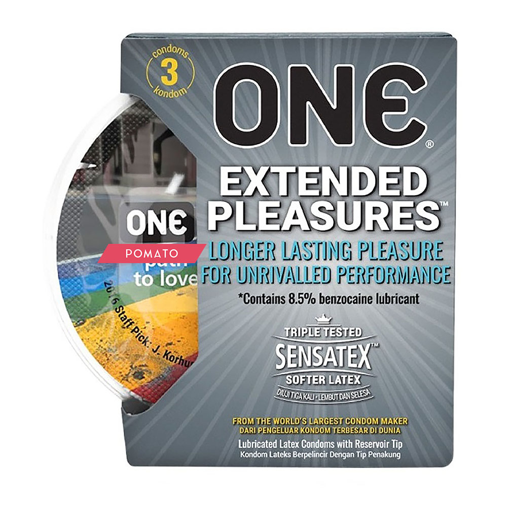 One Condom Extended Pleasure 3s 12s | Shopee Malaysia