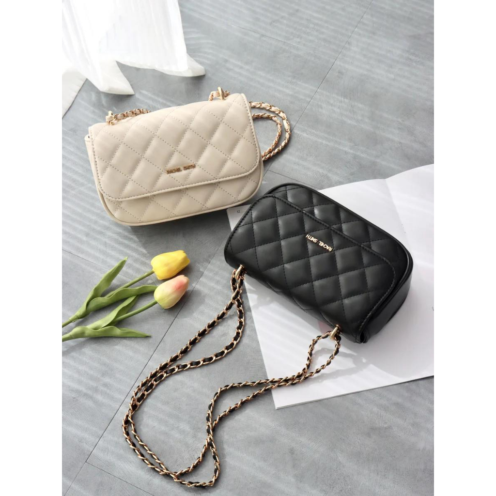RACHEL SMITH Reyna Quilted Sling Bag | Shopee Malaysia