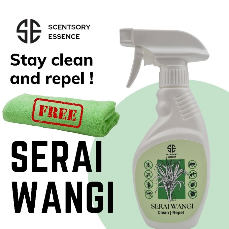 Serai Wangi Lemongrass Spray Multi purpose Insect Repellent Cleaner ...