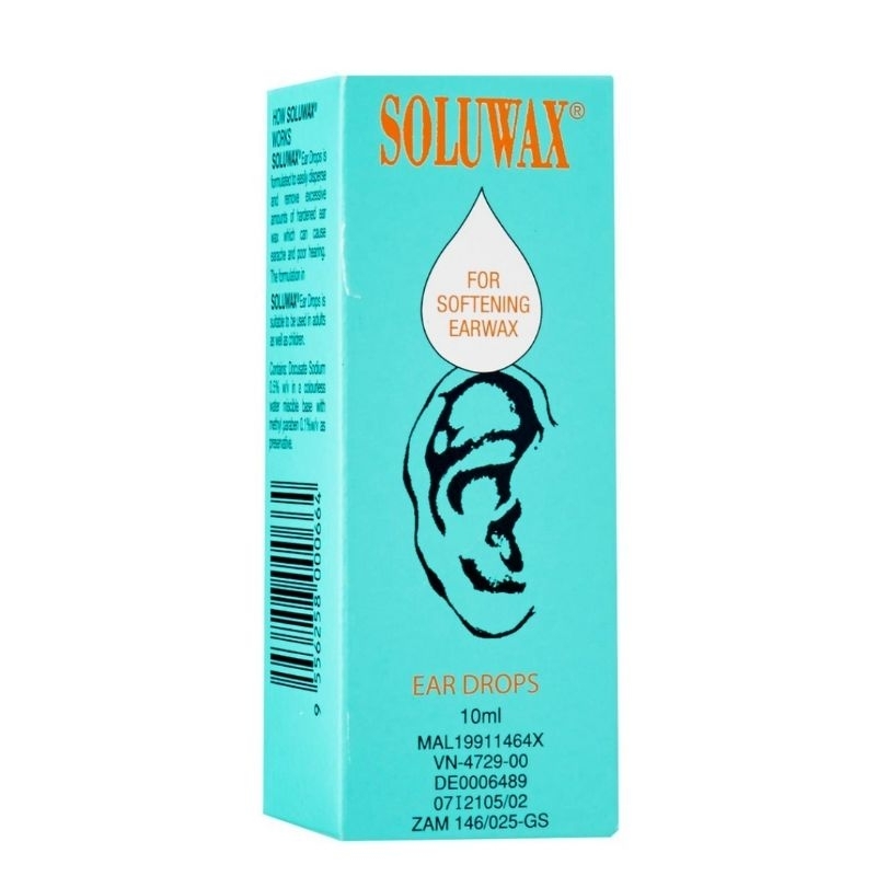 SOLUWAX EAR DROPS FOR SOFTENING EARWAX 10ML | Shopee Malaysia