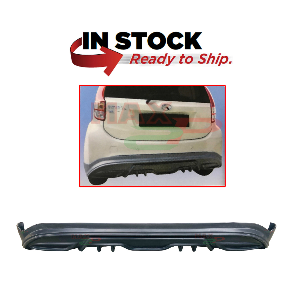 Perodua Myvi Icon (2015 Facelift) WALD Rear Back Bumper Skirt Skirting ...