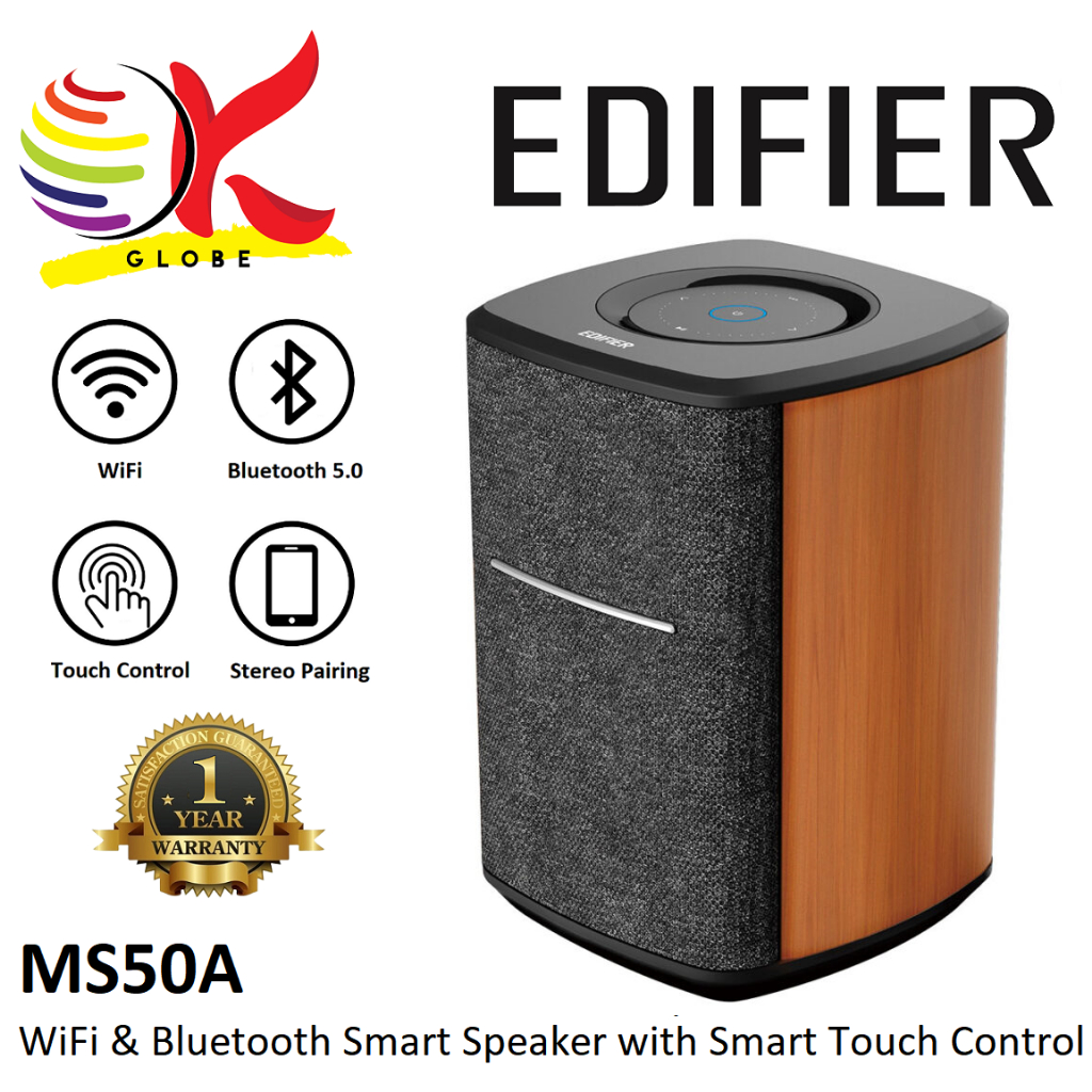 EDIFIER MS50A WIRELESS SMART SPEAKER WITH SMART TOUCH CONTROL, WIFI ...