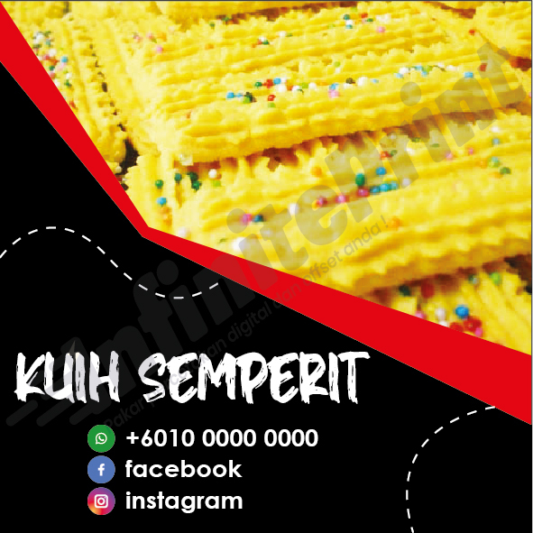 [READY STOCK] Kuih Raya Sticker Product - Label 3cm / 4cm / 5cm / 6cm ...