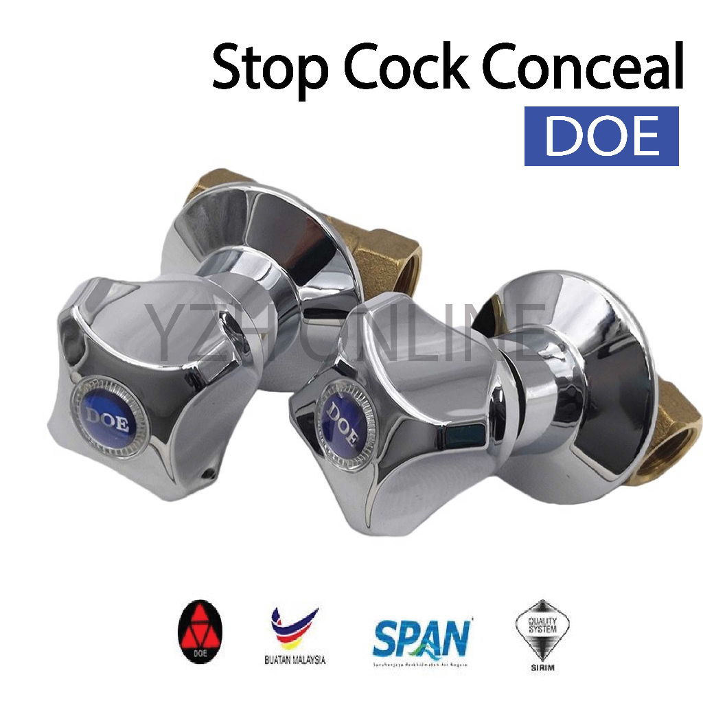 DOE Stop Cock / Max Tap / SWSC Stop Cock 1/2, 3/4 For bathroom | Shopee ...
