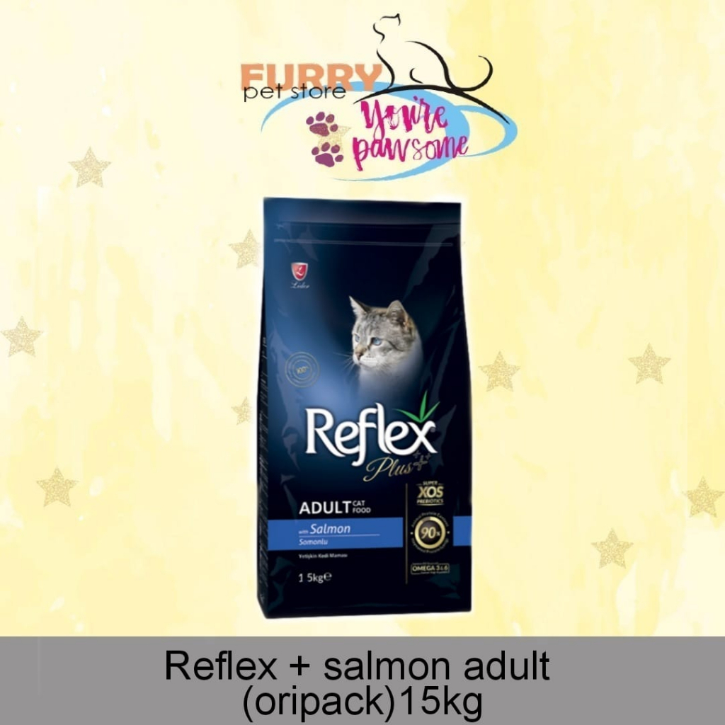 Reflex Plus Salmon Adult Cat Dry Food -15kg | Shopee Malaysia