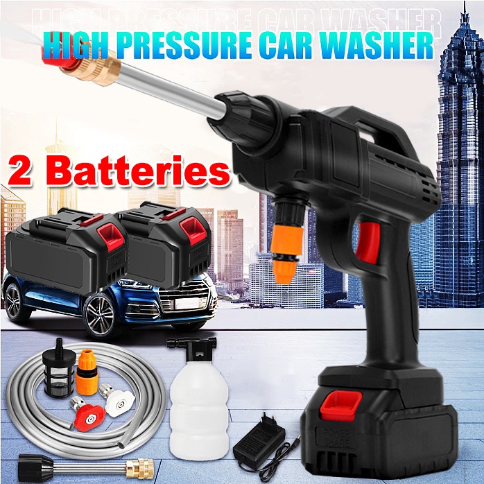 988VF Water Jet Cordless Car Wash High Pressure Floor Tiles Cleaner Spray Gun Water Jet Pump ...