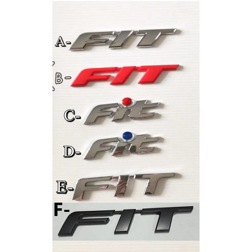 Honda Fit Logo Emblem For Honda Jazz GD Jazz GE Jazz GK | Shopee Malaysia
