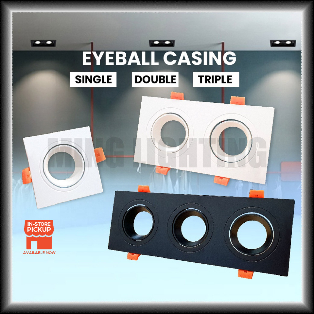 LED Multi Eyeball Casing MR16 Bulb GU10 Frame Downlight Ceiling Down ...