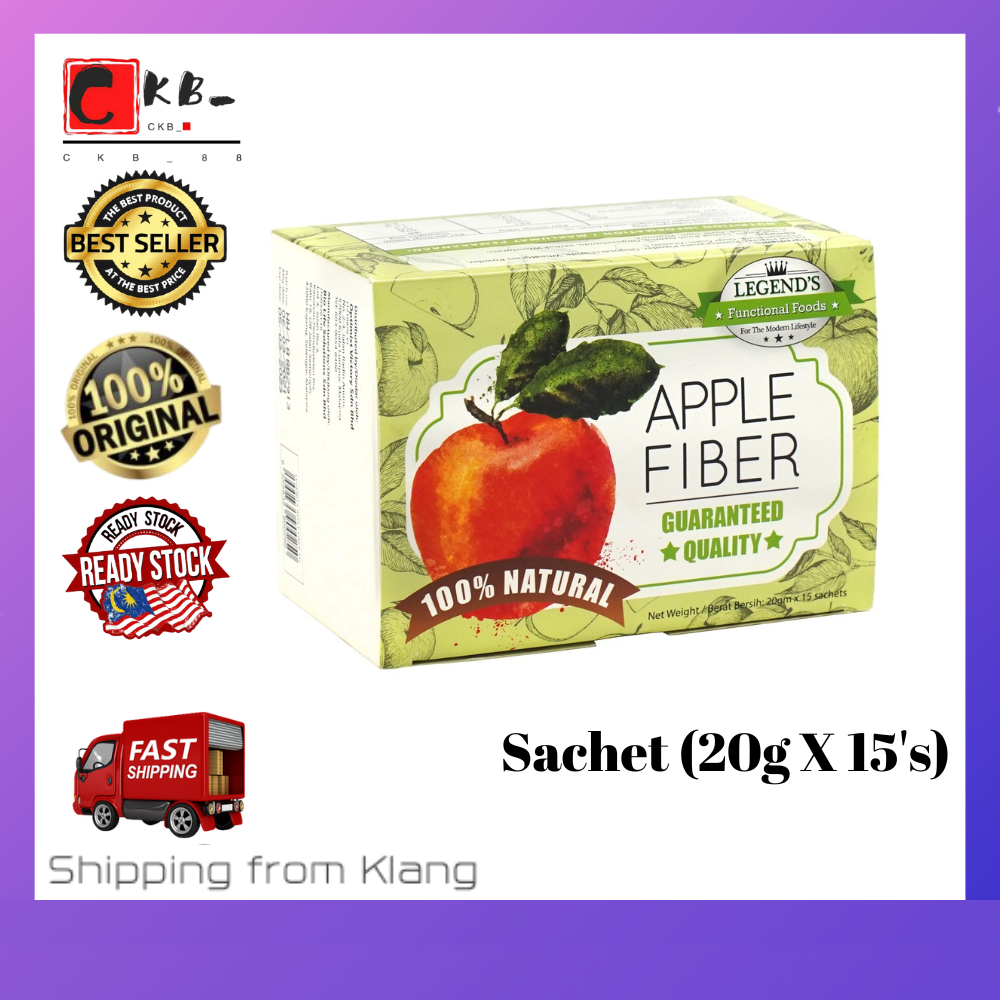 🔥Ready Stock🔥Legend's Apple Fiber Sachet (20g X 15's) | Shopee Malaysia