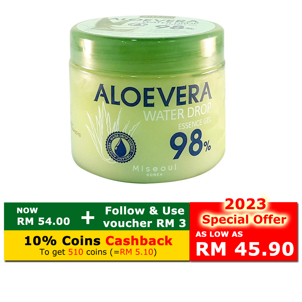 Miseoul Aloe Vera Water Drop Essence Gel 300g (EXP: Jul 2025) | Shopee ...
