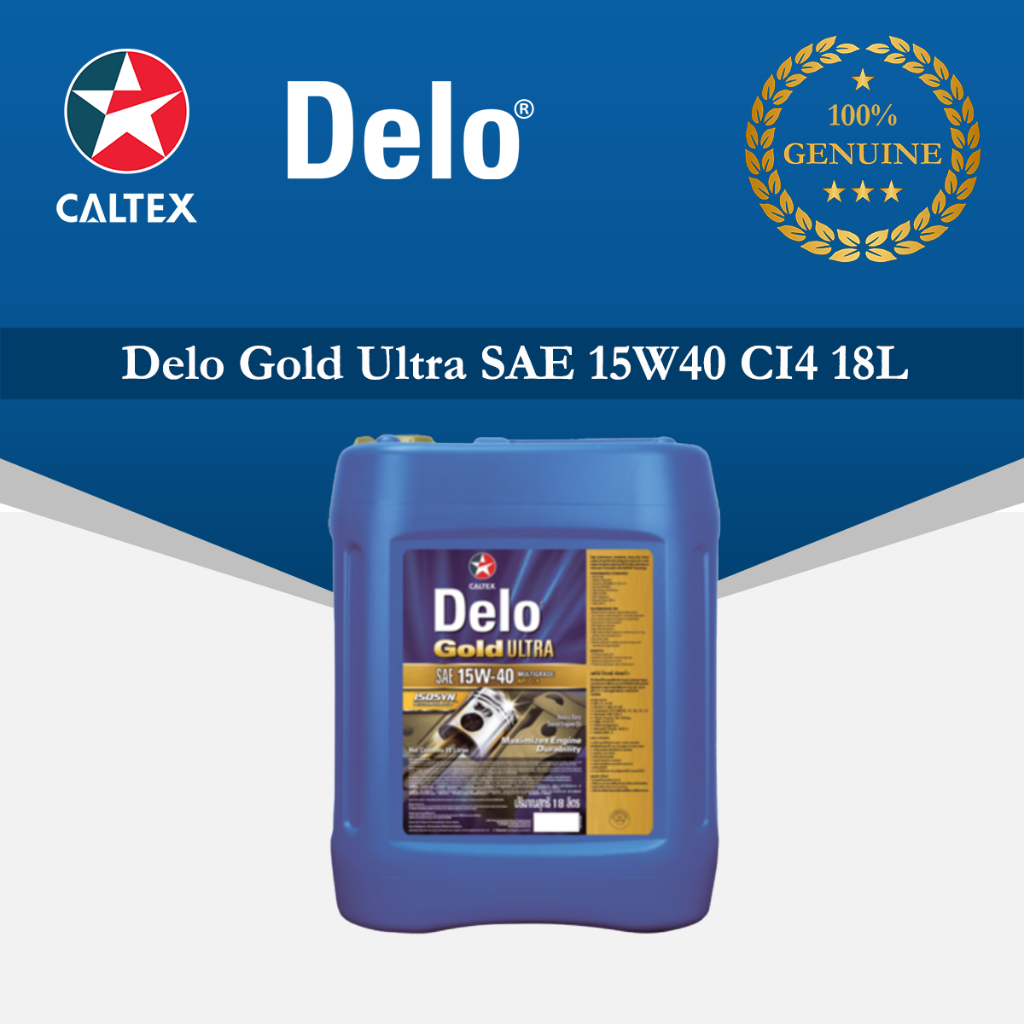 Diesel Engine Oil Caltex Delo Gold Ultra SAE 15W40 (18L) | Shopee Malaysia