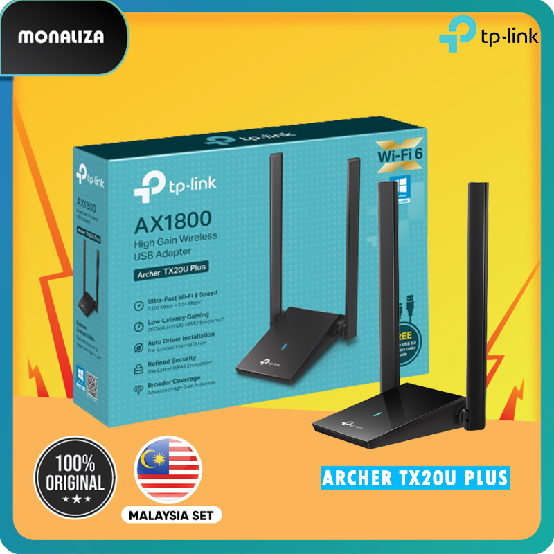 TP-Link Archer TX20 Plus AX1800 Dual Antenna High Gaun Wireless USB ...