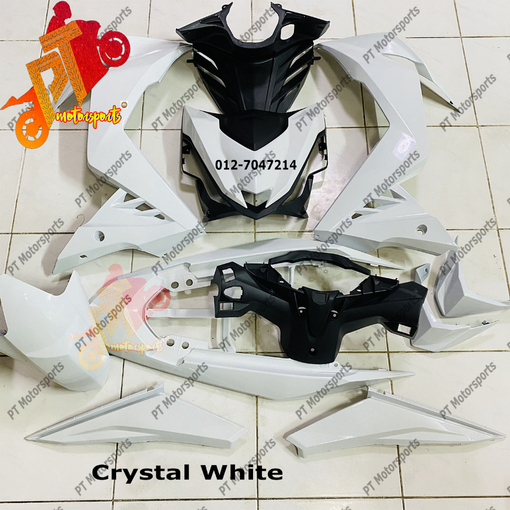 Honda Rs 150 Rs150 V1 V2 V3 White Crytsal Cover Set Kosong Putih | Shopee Malaysia