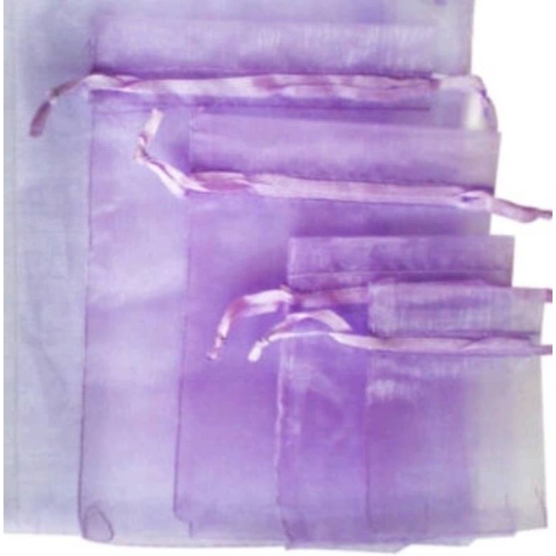 100 pcs organza bag uncang wedding doorgift pouch bag organza uncang ...