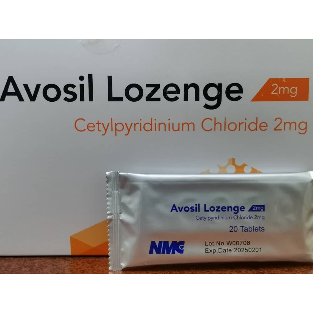 (20 Tablets) UBAT KEMAM - Avosil Lozenge 2mg - MELEGAKAN IRITASI RONGGA ...