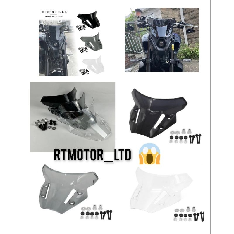 YAMAHA MT09 2021 2022 2023 V3 WINDSHIELD COWLING 21CM VISOR CAP COWLING ...