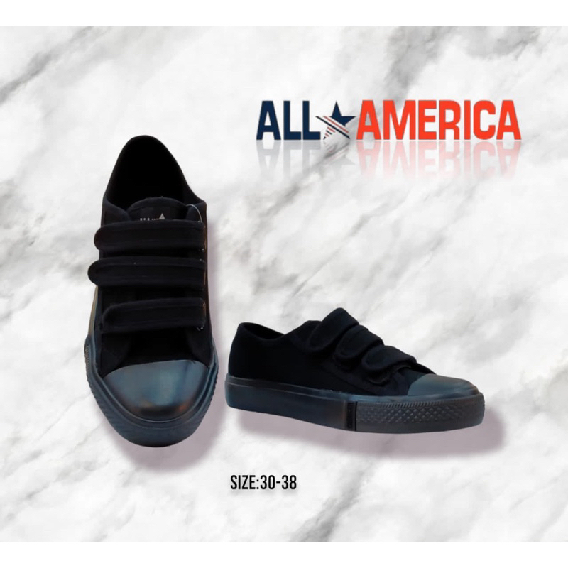 ‼️Ready Stock 🇲🇾‼️ All America Primary Secondary Black School Shoe ...