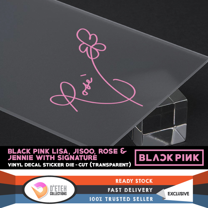 [READY STOCK] Black Pink Logo | Lisa/Jisoo/Rose/Jennie + Signature Die ...