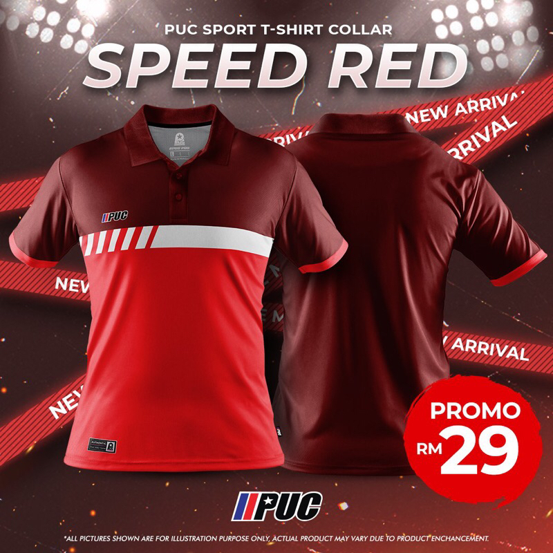 Jersi Puc Sport Collar SPEED EDITION (Ready Stock) | Shopee Malaysia