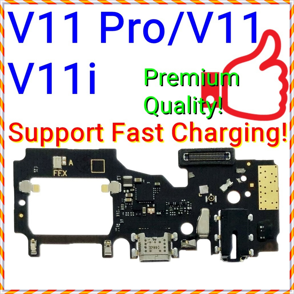 (Support 18W Fast Charge) NEW ORI Charging Port FULL IC Board MIC Ribbon for vivo V11 Pro / V11i ...